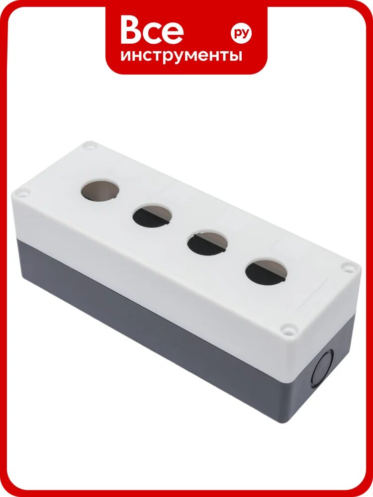 Корпус EKF КП104, 4 кнопки белый cpb-104-w