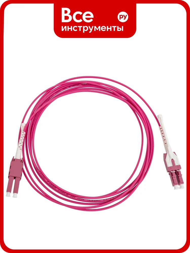 Оптический дуплексный патч-корд TopLan LC-LC для панелей высокой плотн. 3м TOP-2LC-2LC/OM4H-3.0, панелей высокой