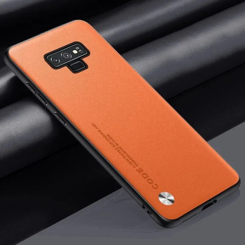 Для Samsung Galaxy Note 9 кожаная защита, чехол для телефона, полиуретановая задняя крышка