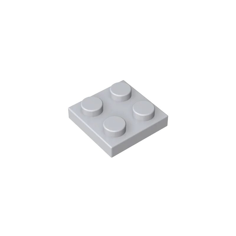 Gobrick, 10 шт. кубики MOC, сборные детали, пластина 2x2, совместимая с 3022, детали для обучения «сделай сам», игрушка для творчества для детей