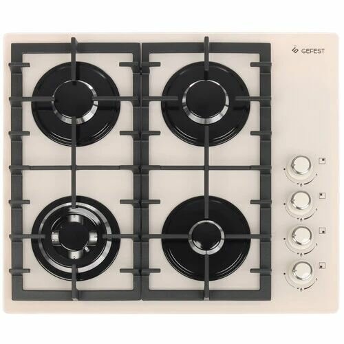 Газовая варочная поверхность 4 конфорки кремовый/черный SG SVN 2230-01 B81 14839001 GEFEST
