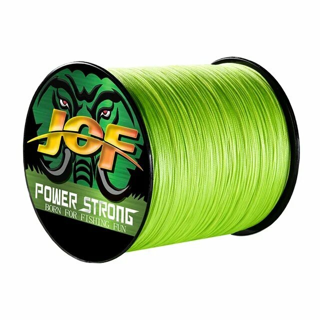 JOF X4 плетенная рыболовная леска 300/500м Зеленый, 500M 0.12mm 12LB, Зеленый, Grass Green