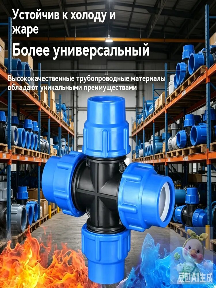 ПНД Крестовина 25х25х25х25mm