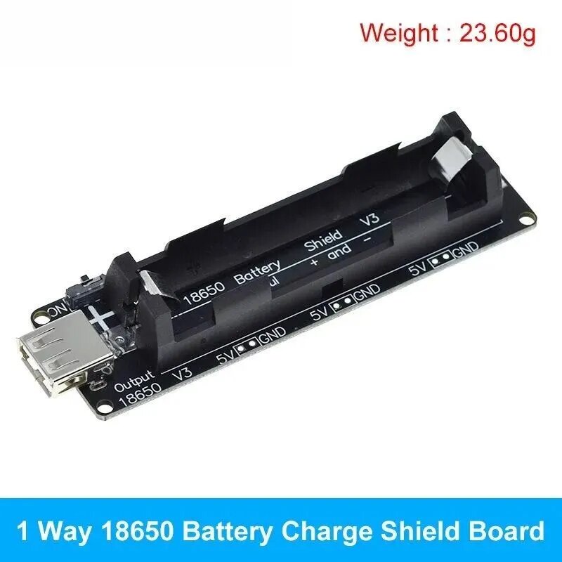Двухфазный 18650 литиевый аккумулятор Shield V8 Mobile Power Expansion Board Модуль платы расширения 5V/3A 3V/1A Micro USB для Arduino ESP 32 ESP8266