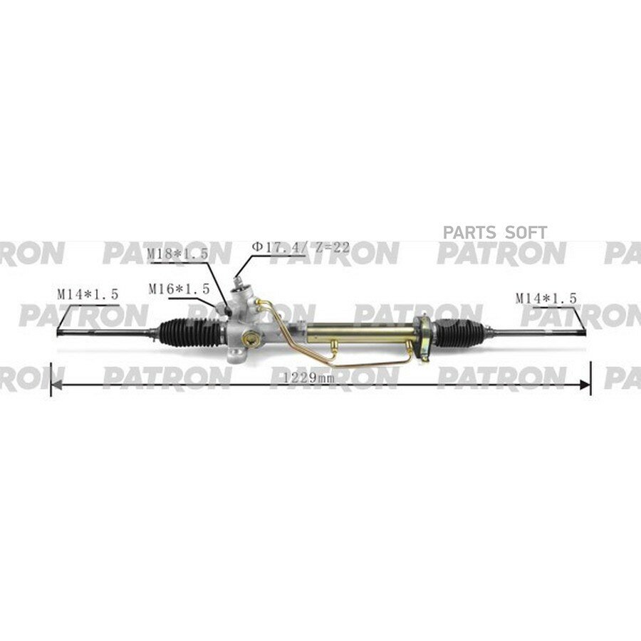 PATRON PSG3040 Рейка рулевая гидравлическая vw: passat 88-97 zf 36 зубьев ()