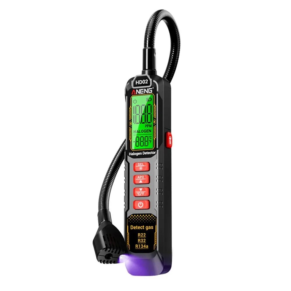 Галогенный детектор утечек HD02 для газов R22/R32/R134a