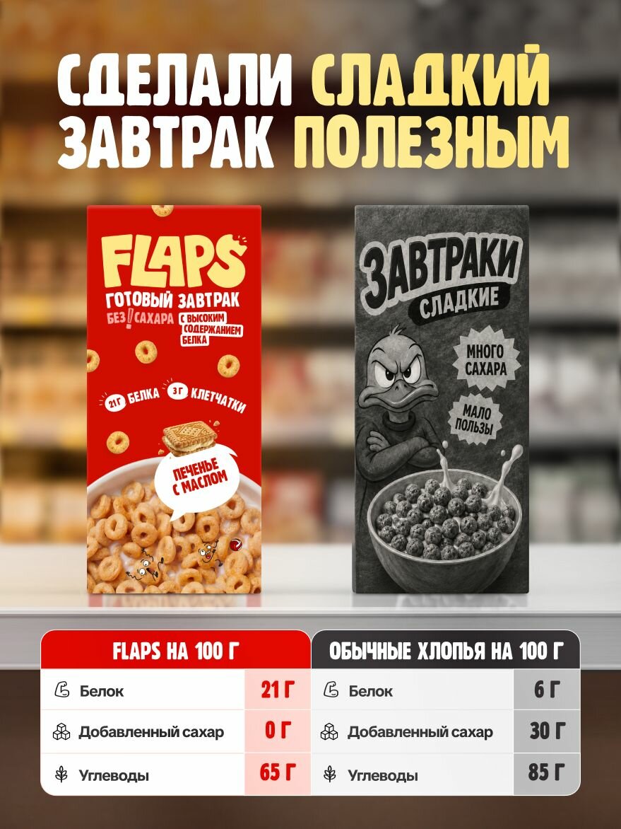 Набор сухих завтраков FLAPS 330г — фото 1
