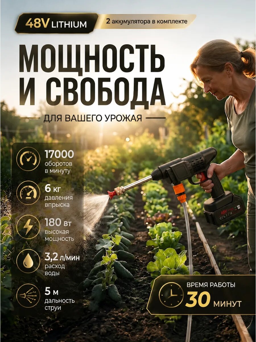 Опрыскиватель аккумуляторный садовый