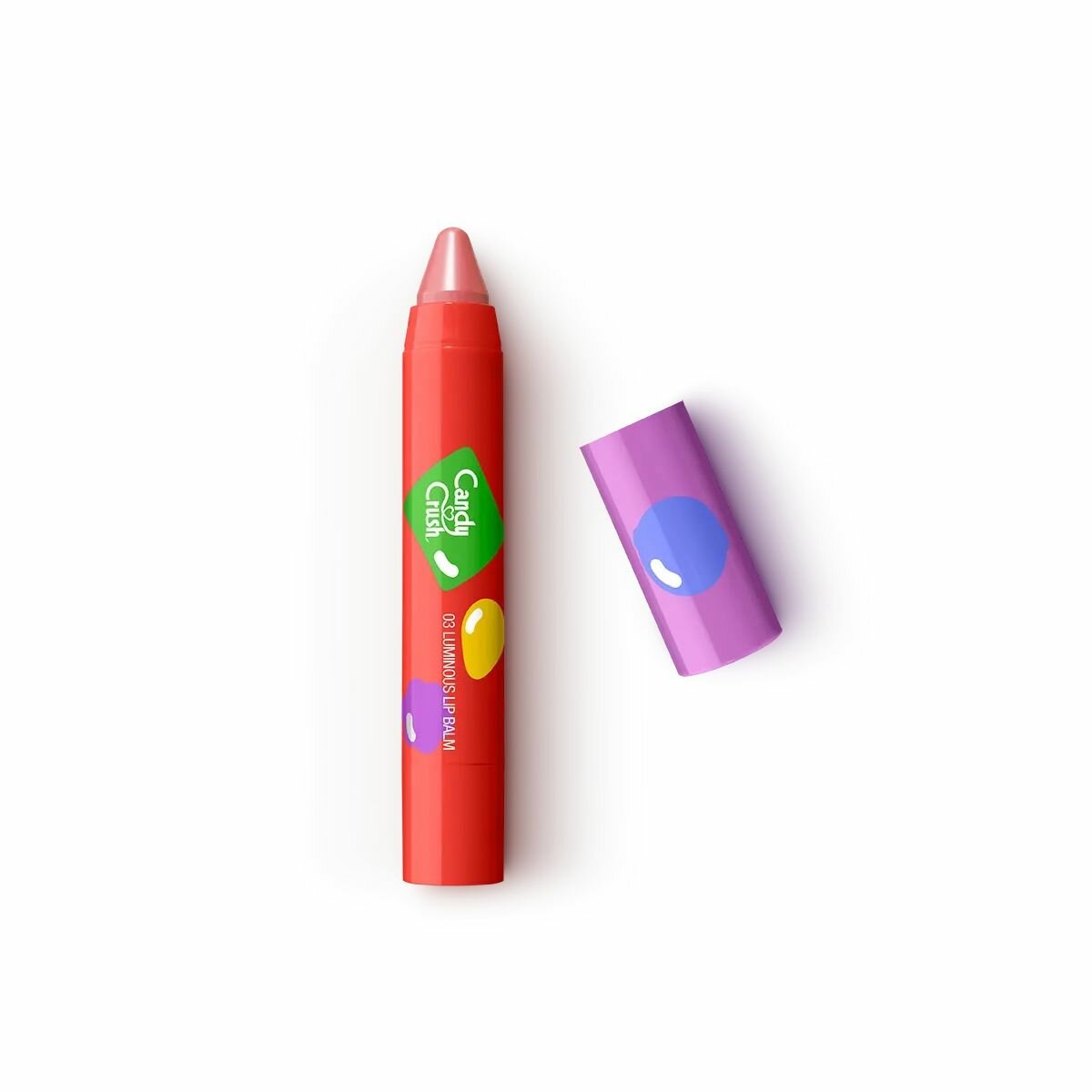 Kiko Milano - Candy Crush Luminous Lip Balm 03 Rose Sundrop яркий и сияющий бальзам для губ 2.8 гр