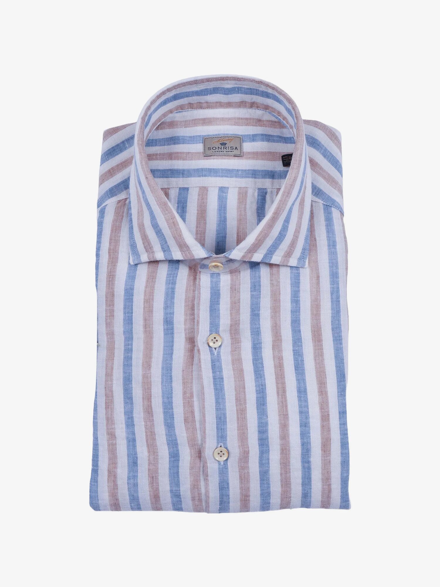 Рубашка SONRISA Vertical-stripe spread-collar shirt