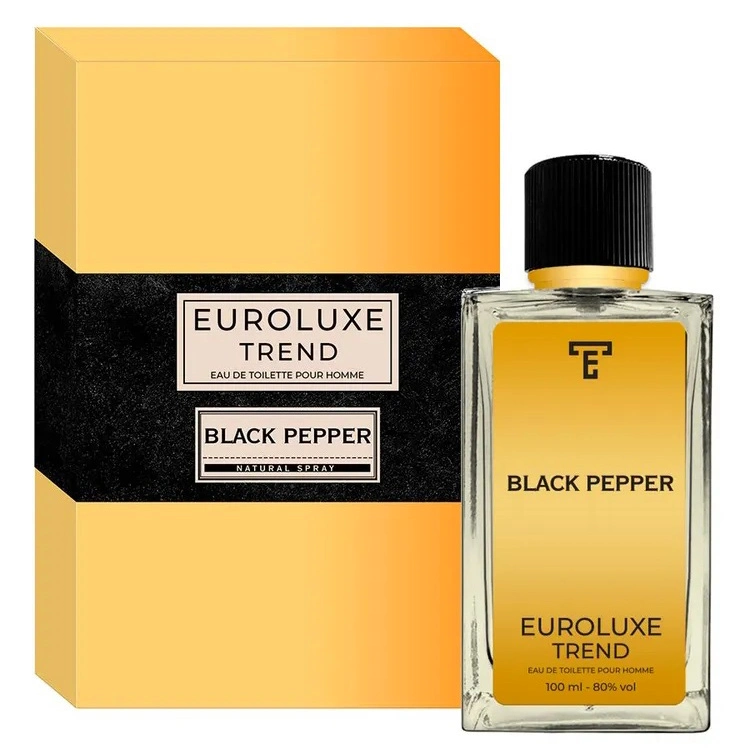 Мужской парфюм Блэк Пеппер 100 мл / Euroluxe Trend Black Pepper - Евролюкс Тренд