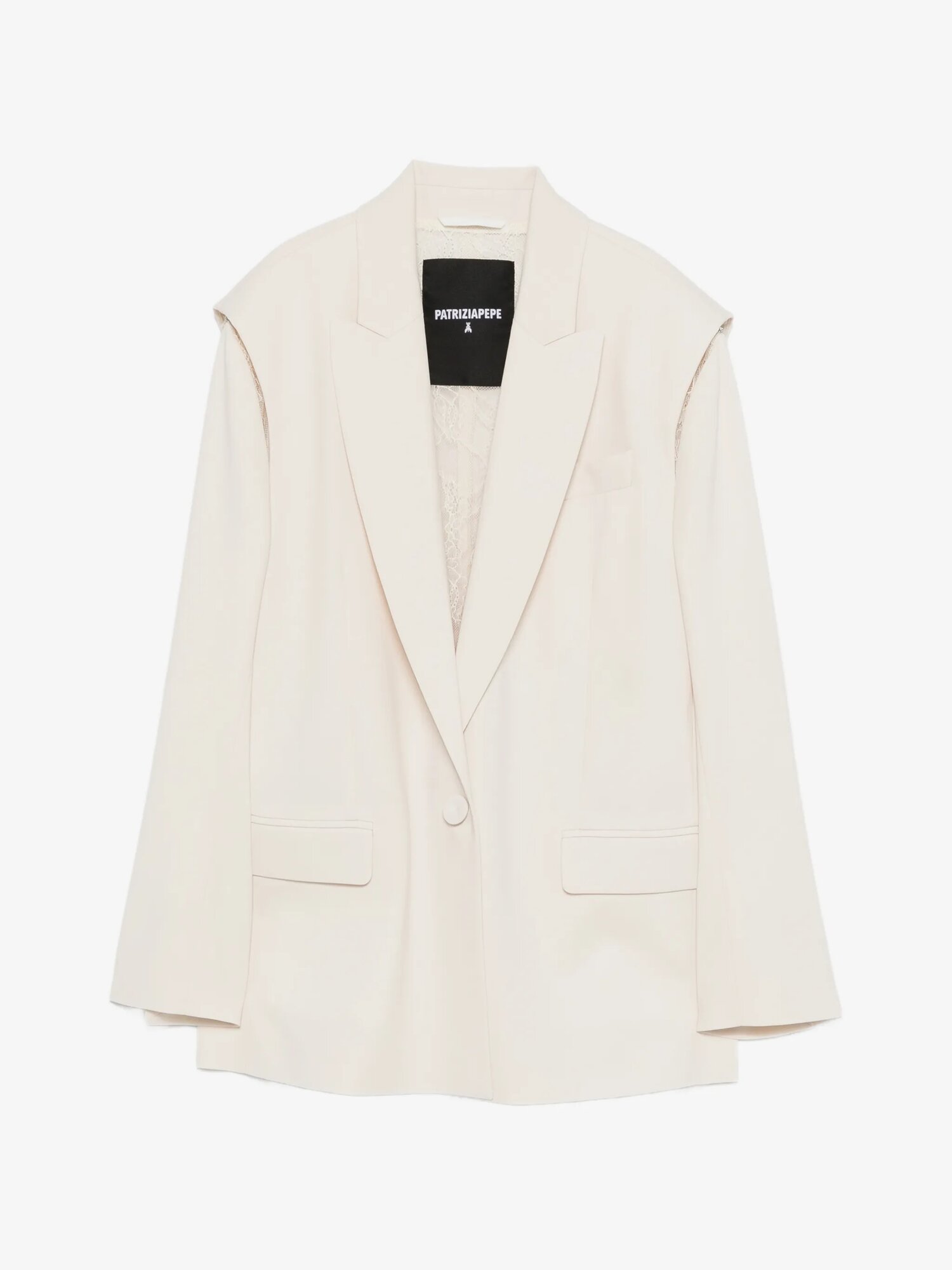 Пиджак Oversized lace-back blazer