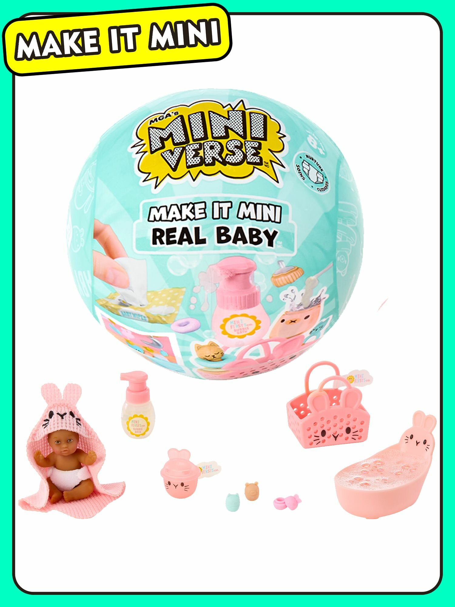 MINI VERSE REAL BABY Серия Заботливая Мини-игрушки для самостоятельного изготовления-FortunePick