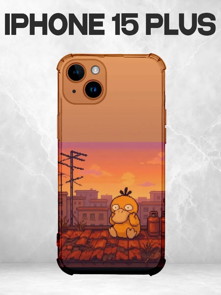 Чехол на IPHONE 15 PLUS с принтом PINTEREST Покемоны