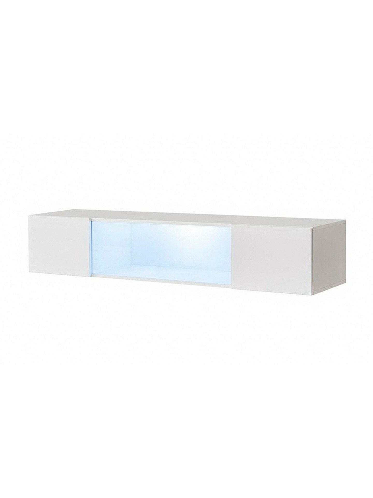 Витрина Лана 52 МДФ (белая) FM 160x29x30 см, белый Фиеста