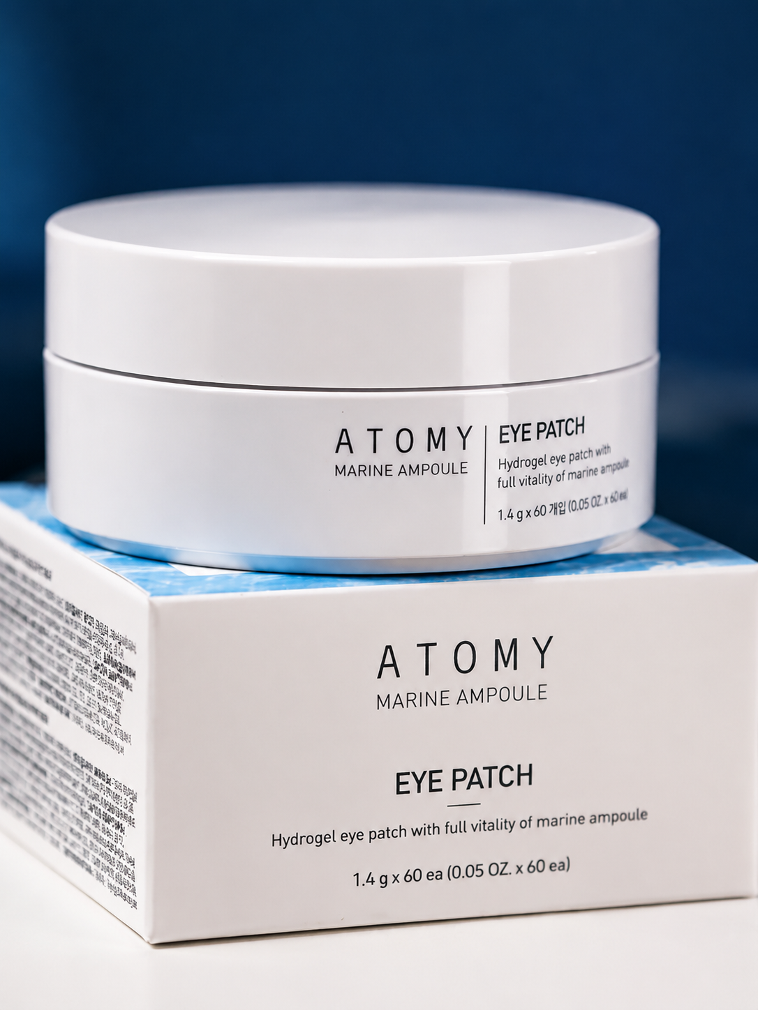 Гидрогелевые патчи для глаз Atomy Marine Ampoule, антивозрастной уход, 60 шт