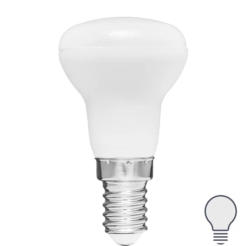 Лампа светодиодная Volpe E14 220-240 В 3 Вт гриб матовая 400 лм, теплый белый свет - 2 шт.