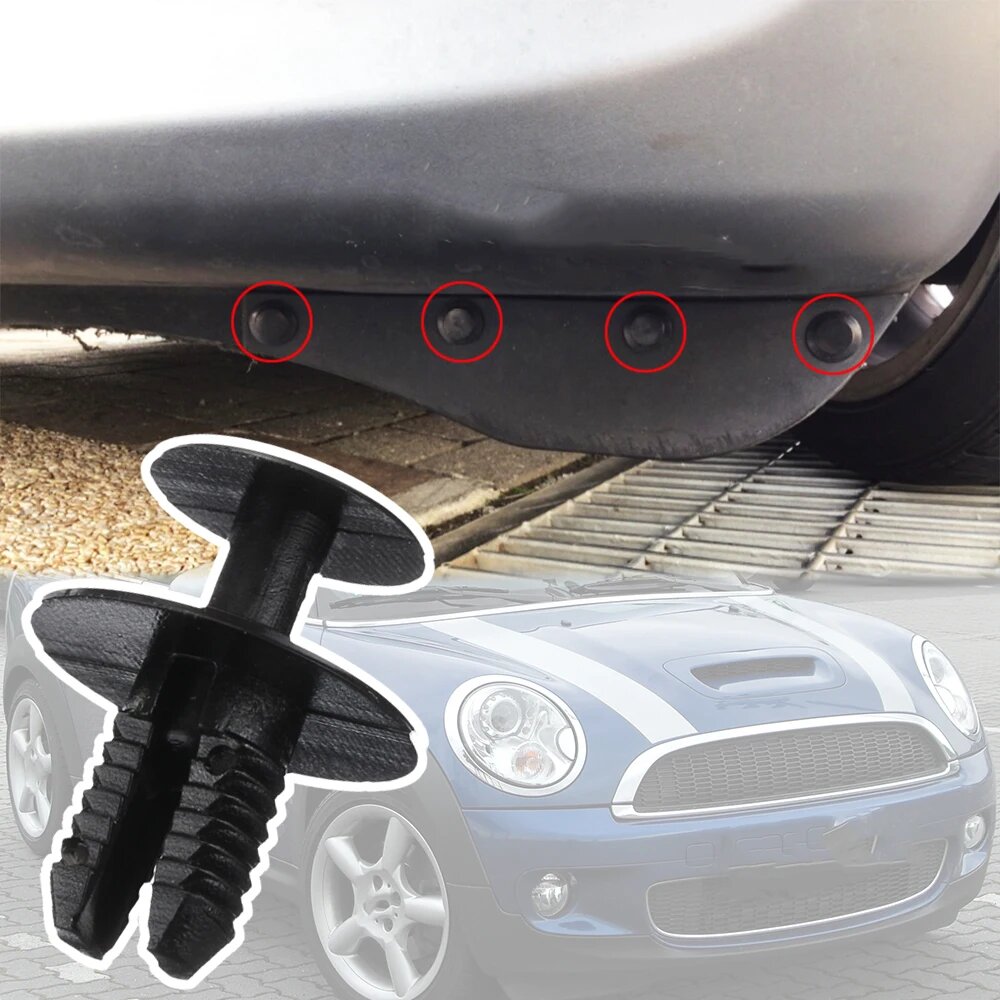 10 шт. для BMW MINI R55 R56 Clubman 2007-2013 R57 R58 R59 защитная панель отсека двигателя, подкладка багажника, зажим для ковра, заклепка 51470146782