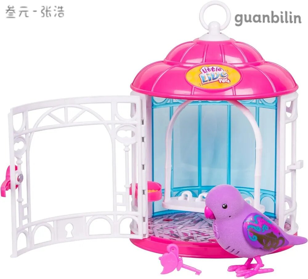 Интерактивная игрушка Little Live Pets Secret Songbirds в клетке, для девочек, со звуковыми эффектами