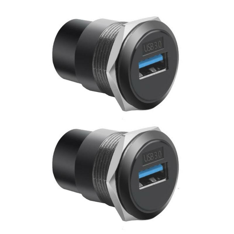 Модуль USB 3.0 для панели, 22 мм, Черный - USB3.0 Вход
