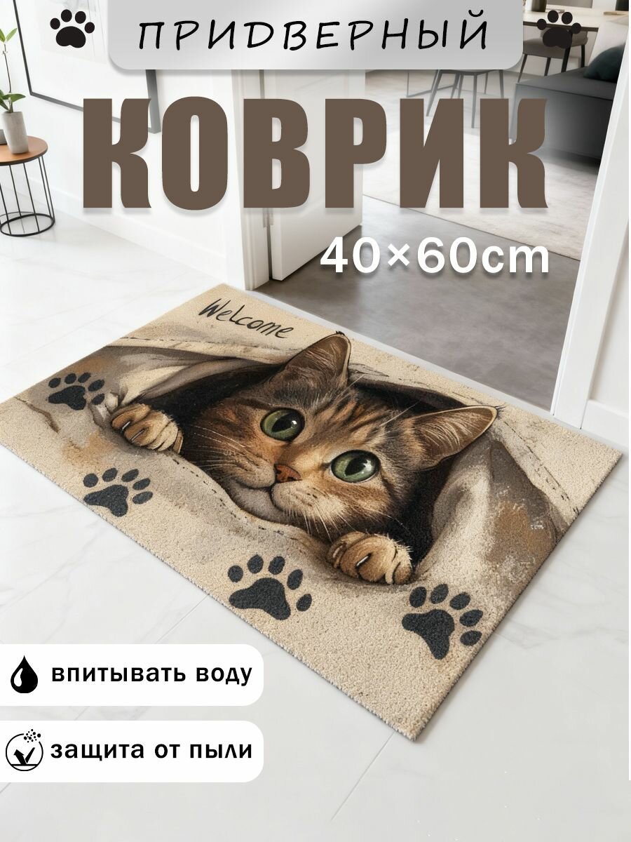Коврик придверный 40x60 см