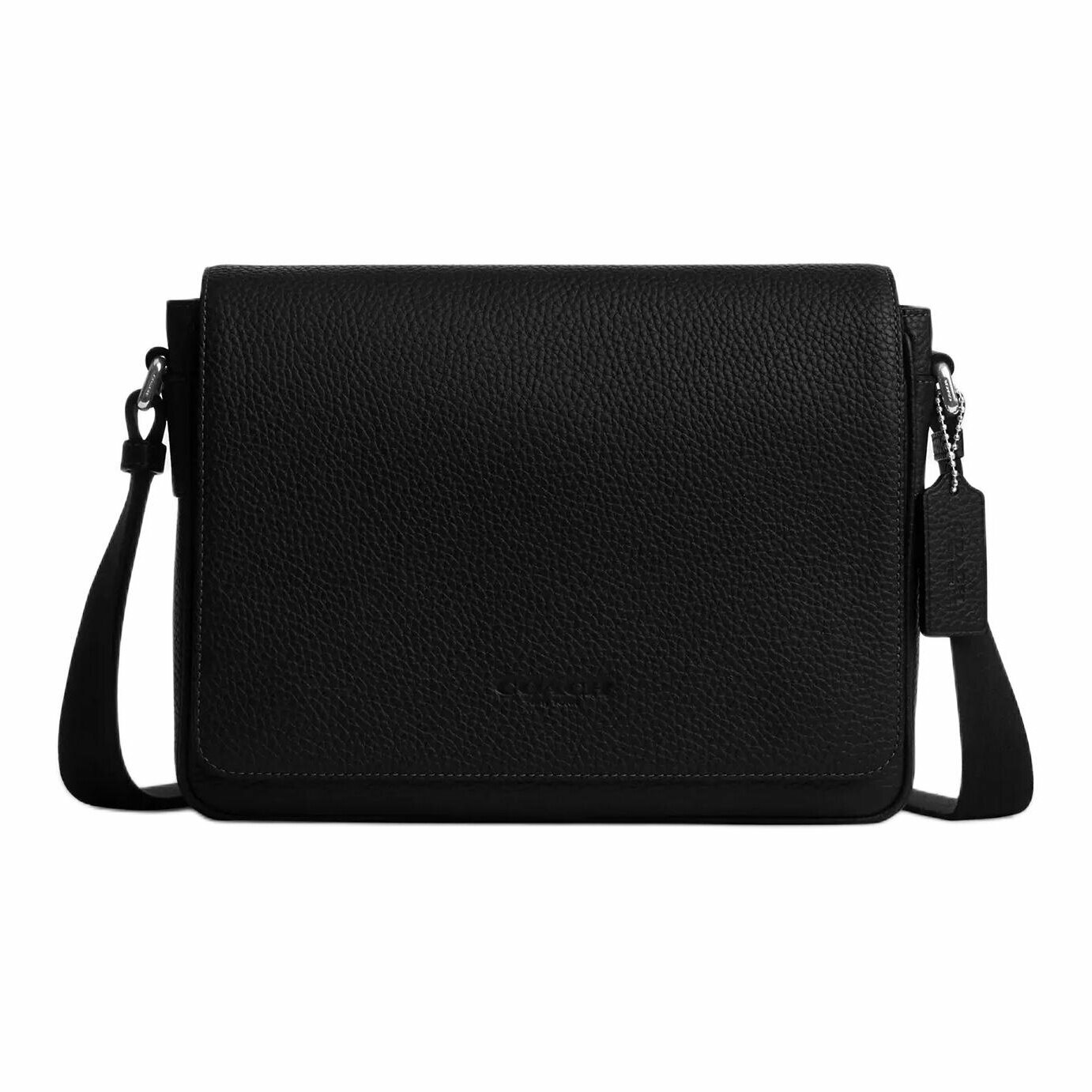 Сумка Coach, фактура матовая, черный — фото 1