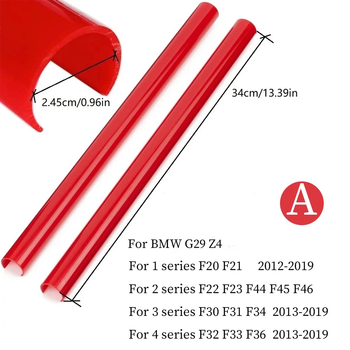 Красные накладки решетки радиатора для BMW F20/F22/F30/F32/G29