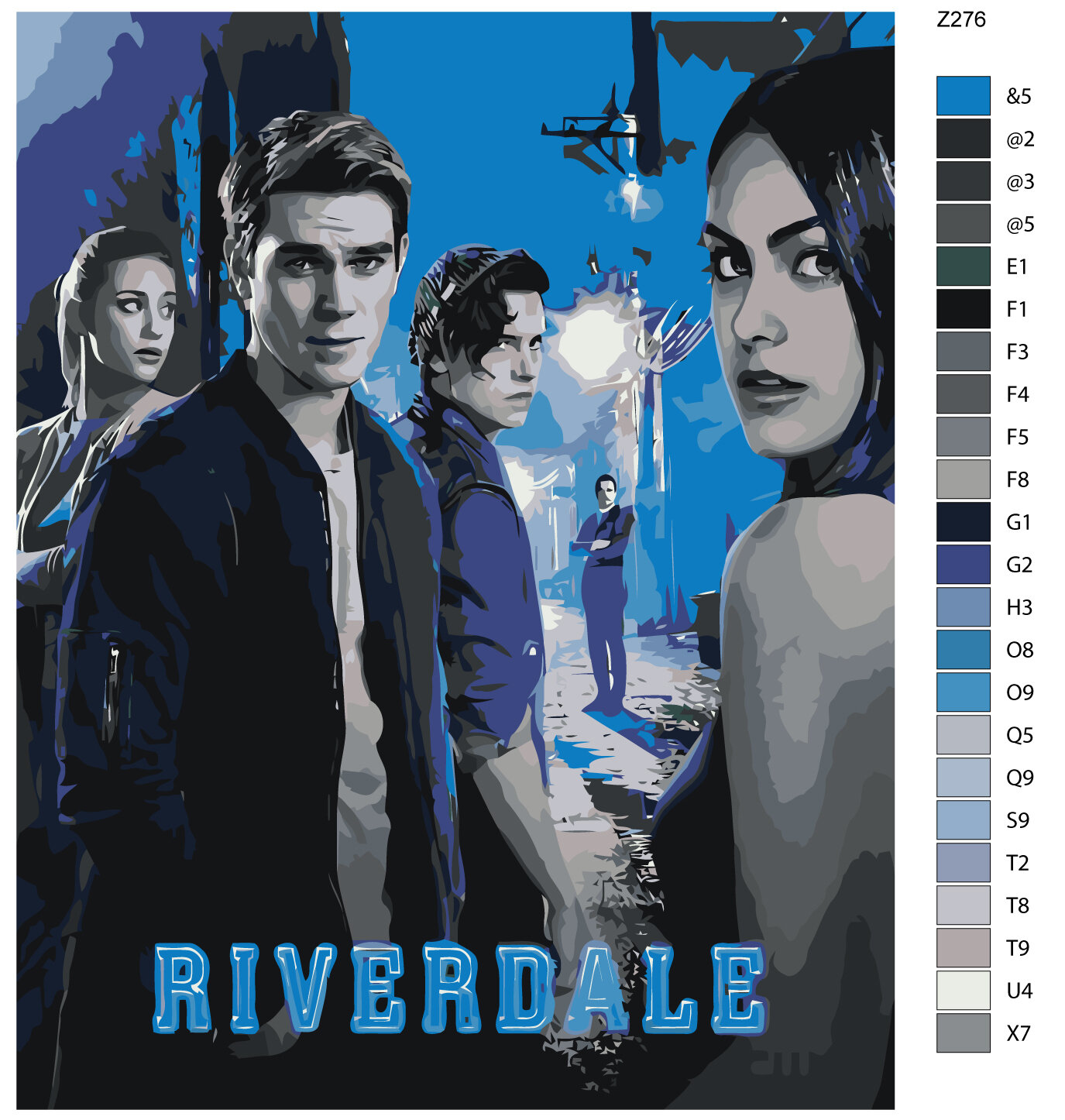 Картина по номерам Z-276 "Riverdale" 40x50