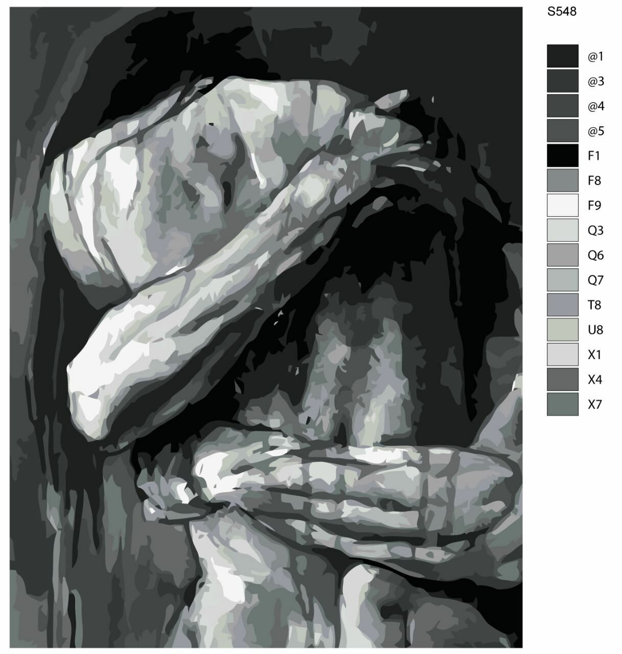 Картина по номерам S548 "Картина для взрослых. Эротика" 40x50 см