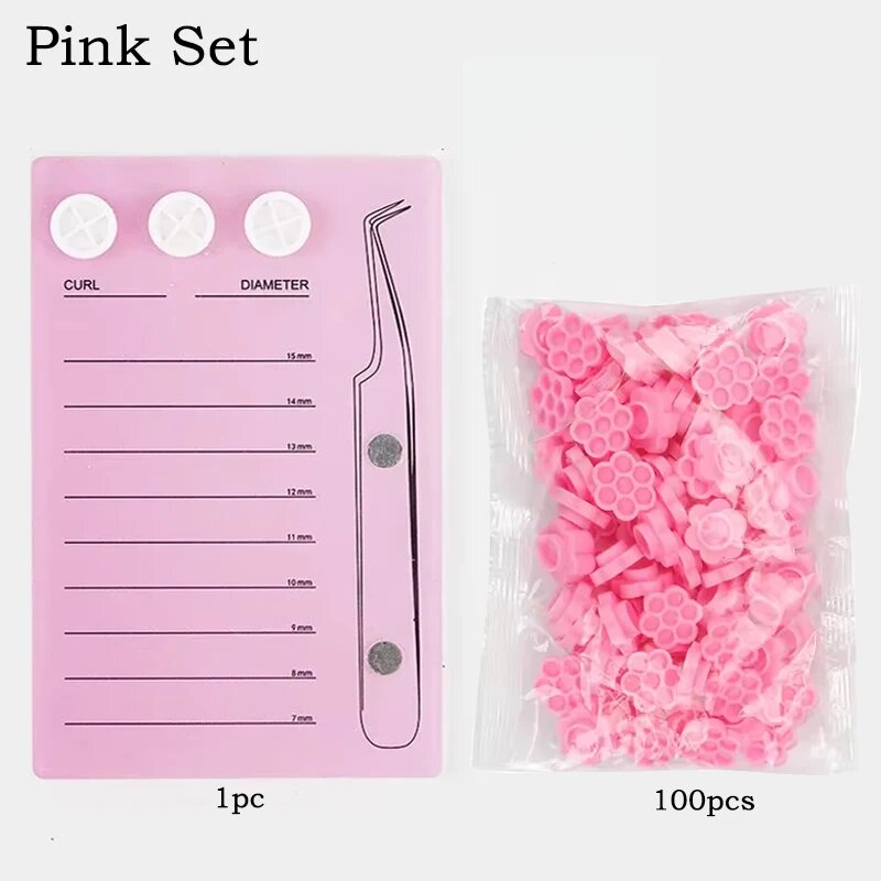 Магнитный держатель для накладных ресниц A0024-Pink Set1