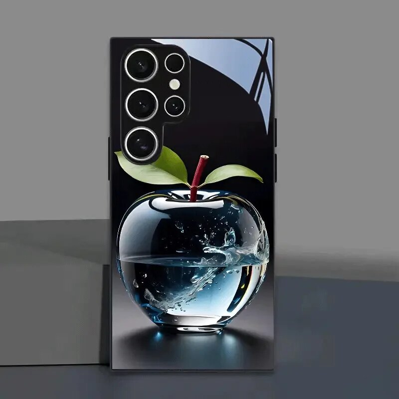 Чехол для телефона из закаленного стекла для Samsung S25 S24 S23 S22 ULTRA A35 A51 A53 A71, универсальный защитный чехол