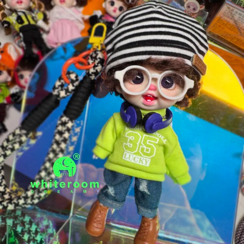 Кукла whiteroom OB11 в китайском стиле «Танец льва» Skateboard boy, with box