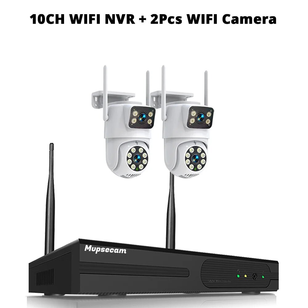 4K 8MP камеры WIFI беспроводной набор NVR для улицы система видеонаблюдения HD видеокамера безопасности IP PTZ с автоматическим трекингом ночное видение CCTV