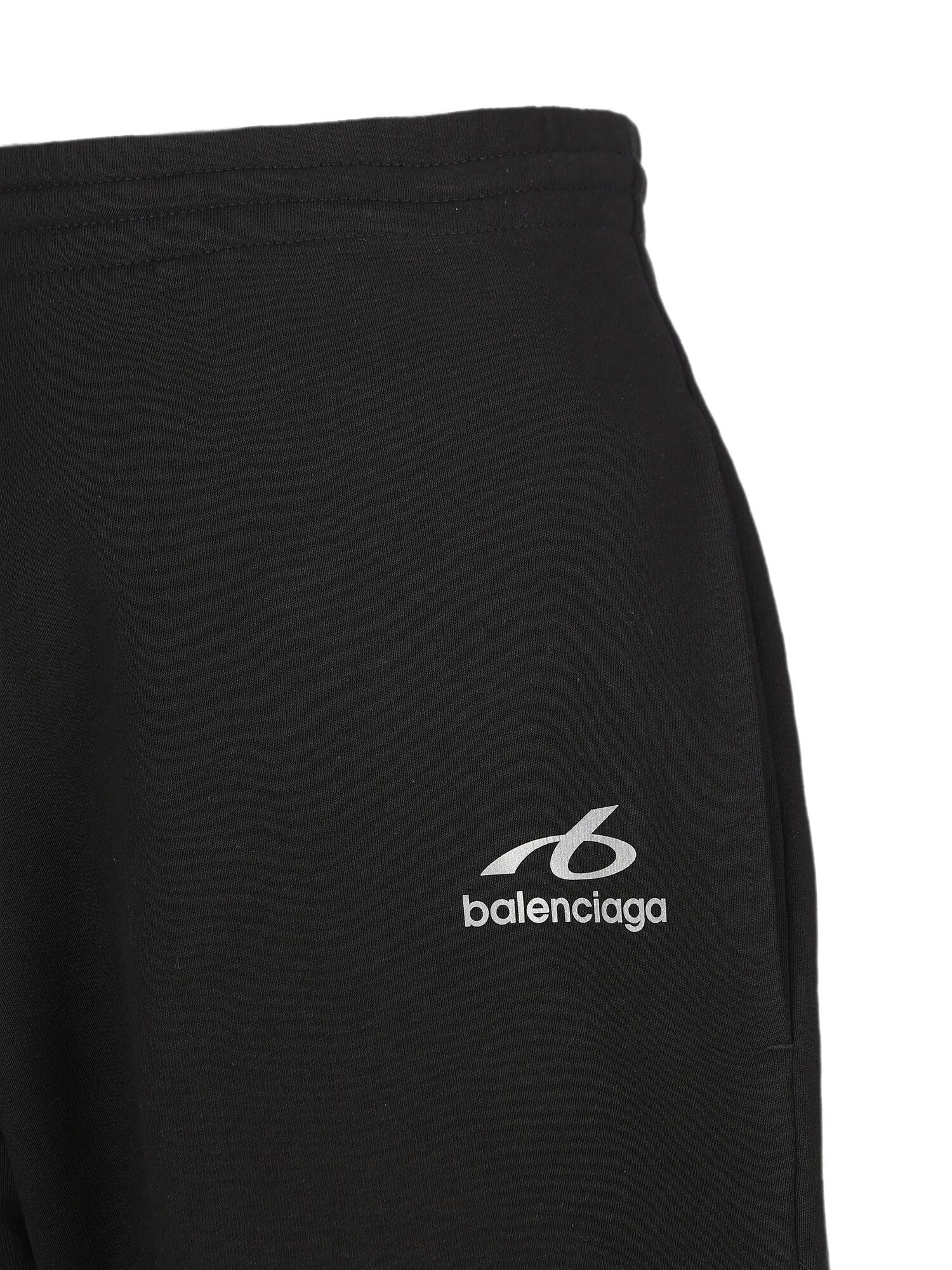 Брюки BALENCIAGA Logo-print track pants, размер 50, черный — фото 1