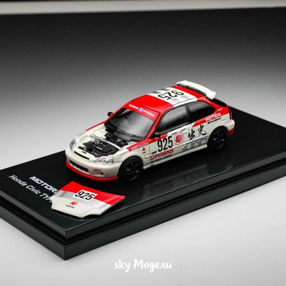 Машинка Motorhelix 1:64 Honda Civic Type R(EK9) Idemitsu Kosan