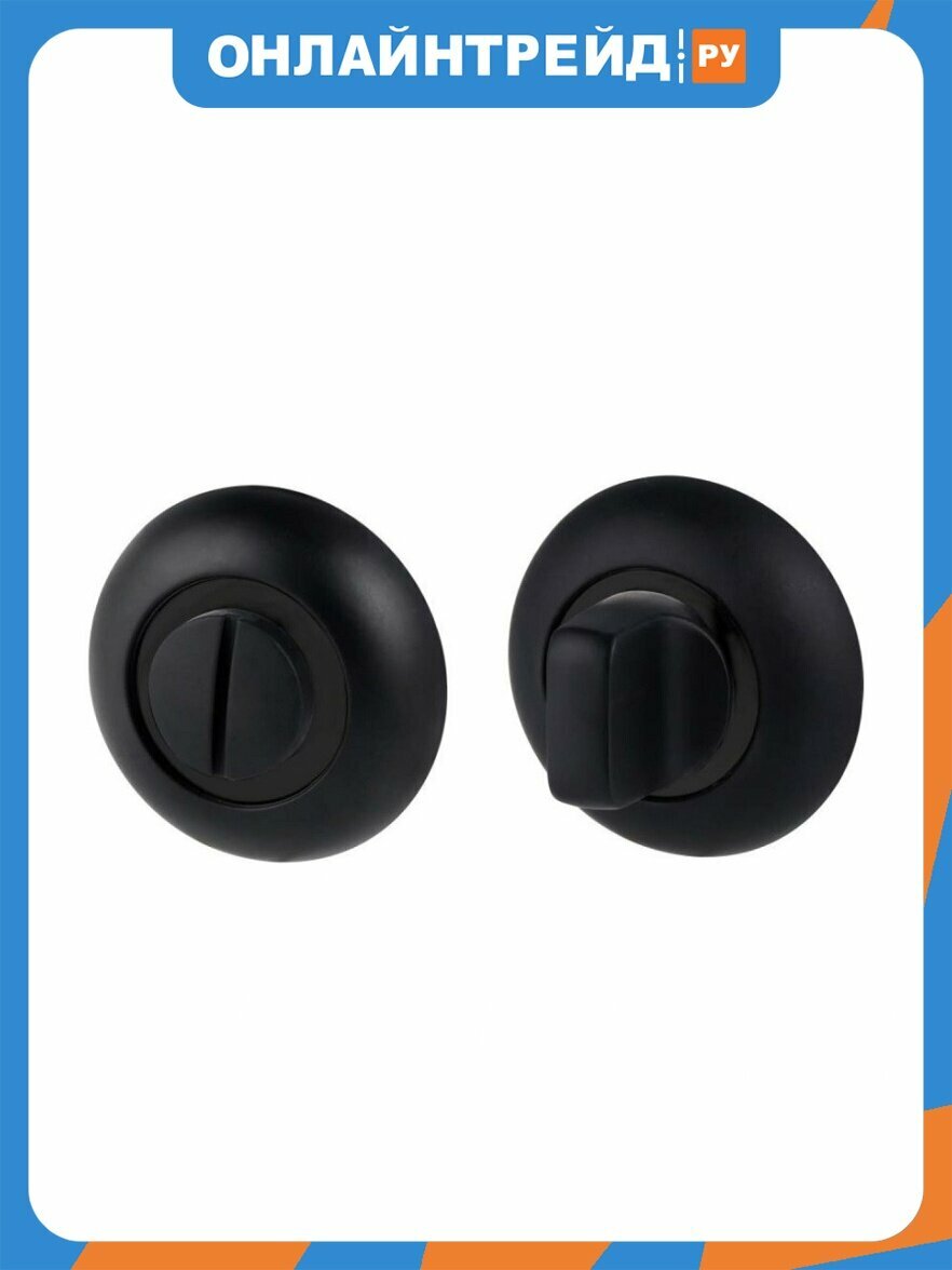 Завертка сантехническая Escur EURO/FIN WC-01 BLACK (чёрный матовый)