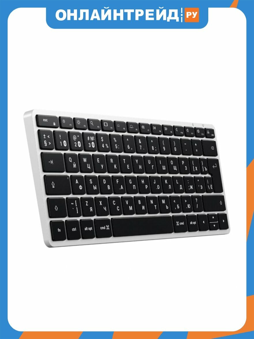 Клавиатура Satechi Slim X1 ST-BTSX1S-RU Bluetooth -RU - silver