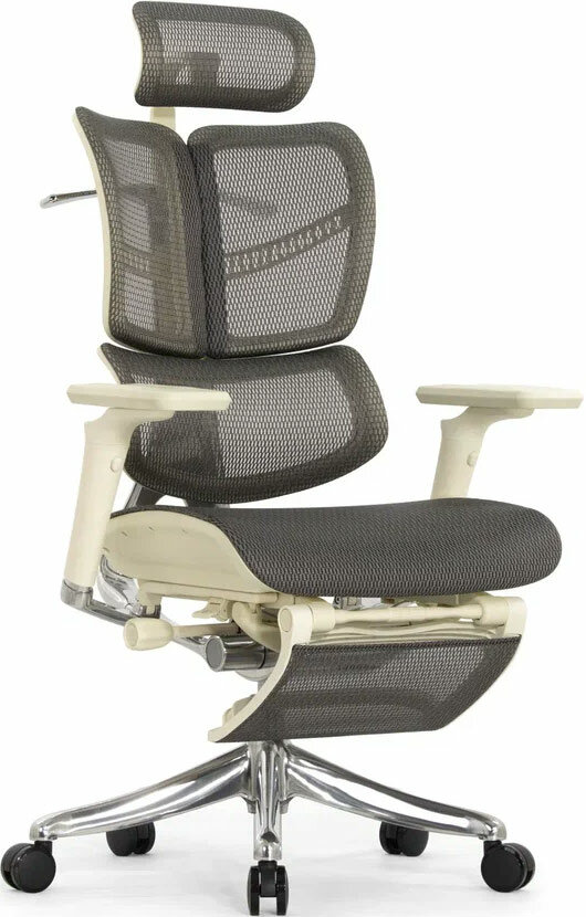 Ортопедическое кресло с подставкой для ног Expert 2 Fly LT GY