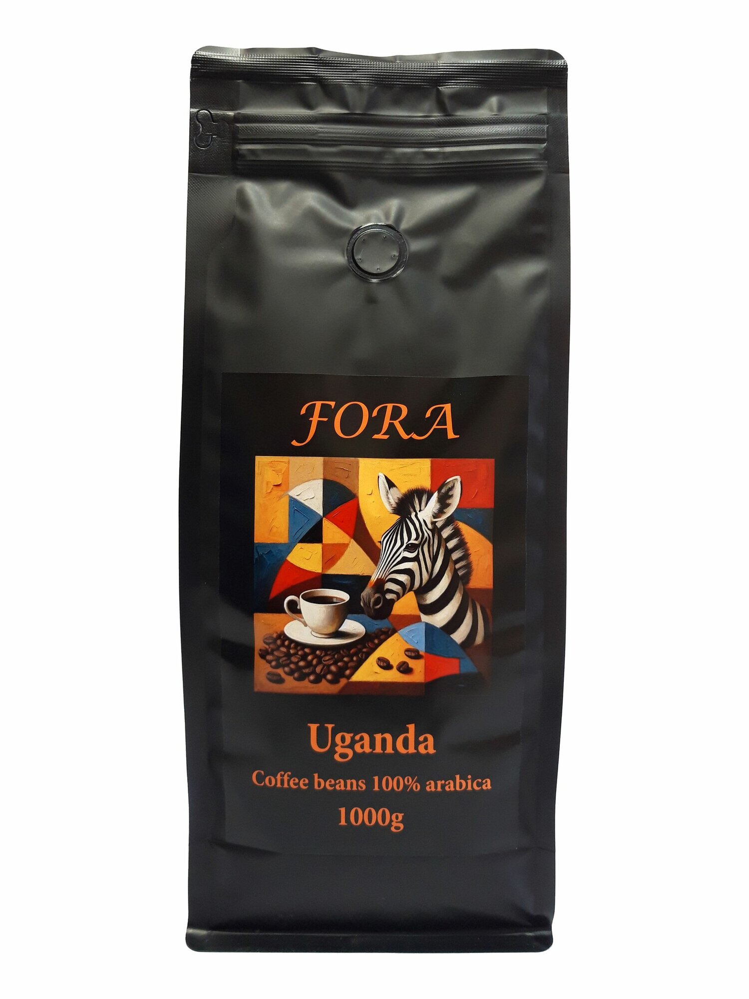 Кофе в зёрнах Уганда 1 кг. Арабика 100% / FORA COFFEE