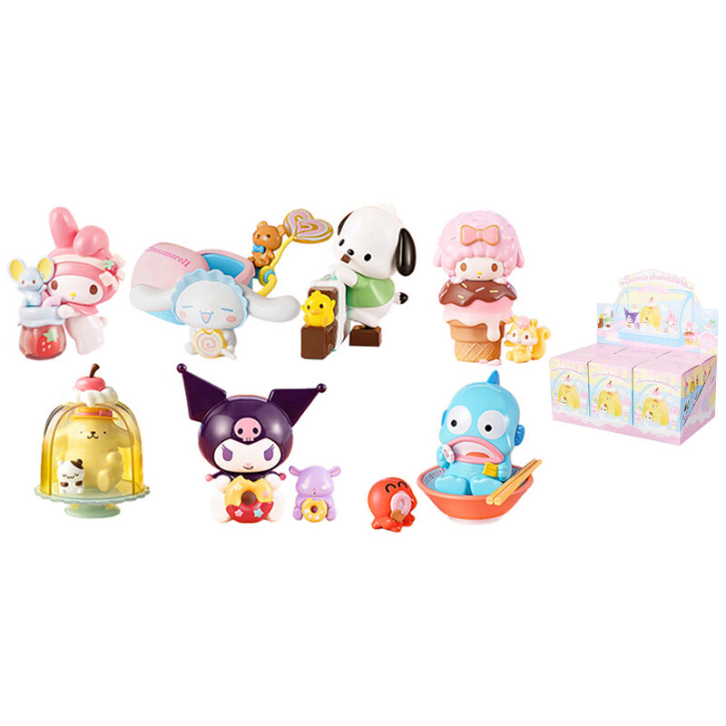 Фигурки-сюрпризы унисекс MINISO Colorful Food Fun, Full Box 6 Pcs