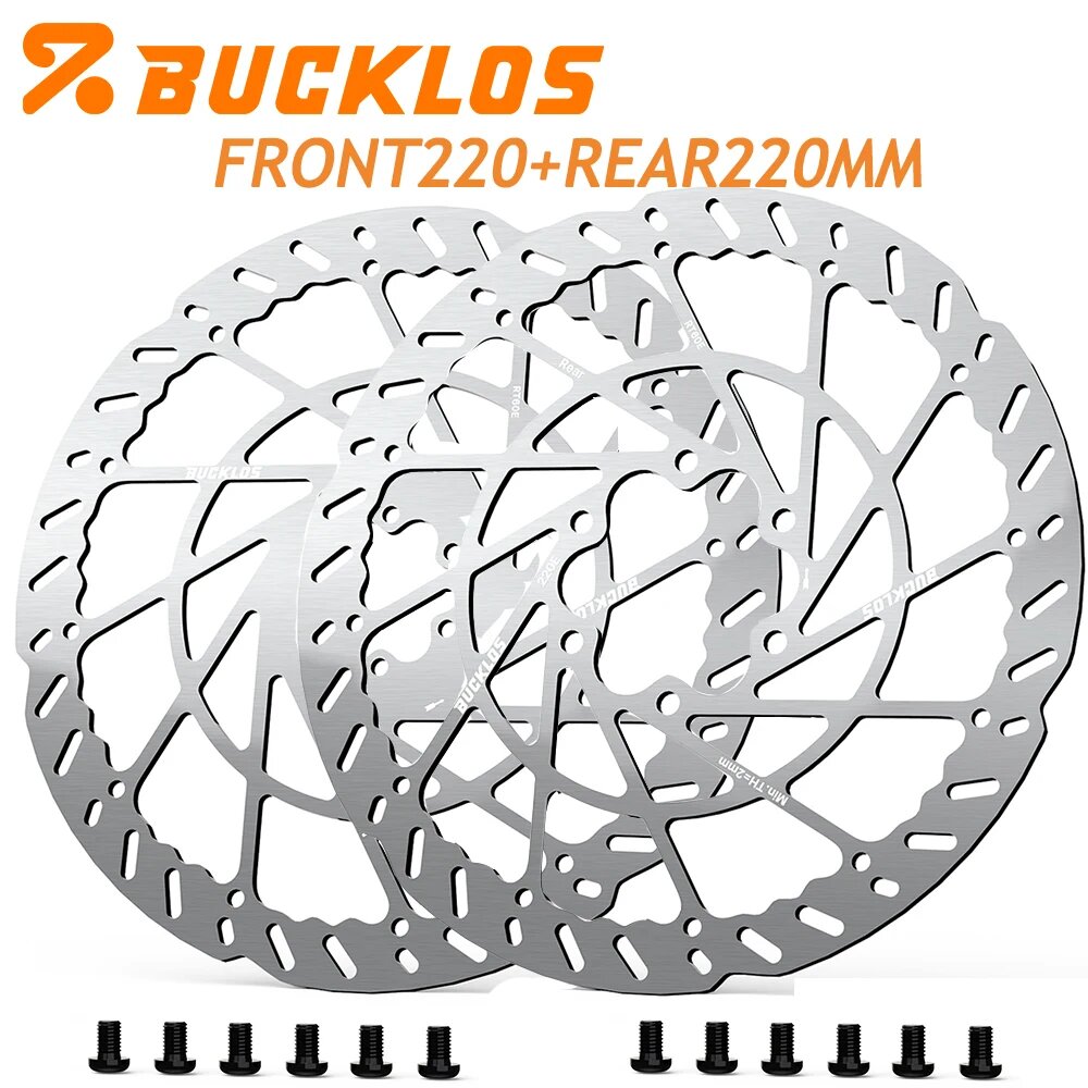 BUCKLOS Ротор дискового тормоза 220 мм из нержавеющей стали Front 220-Rear 220MM
