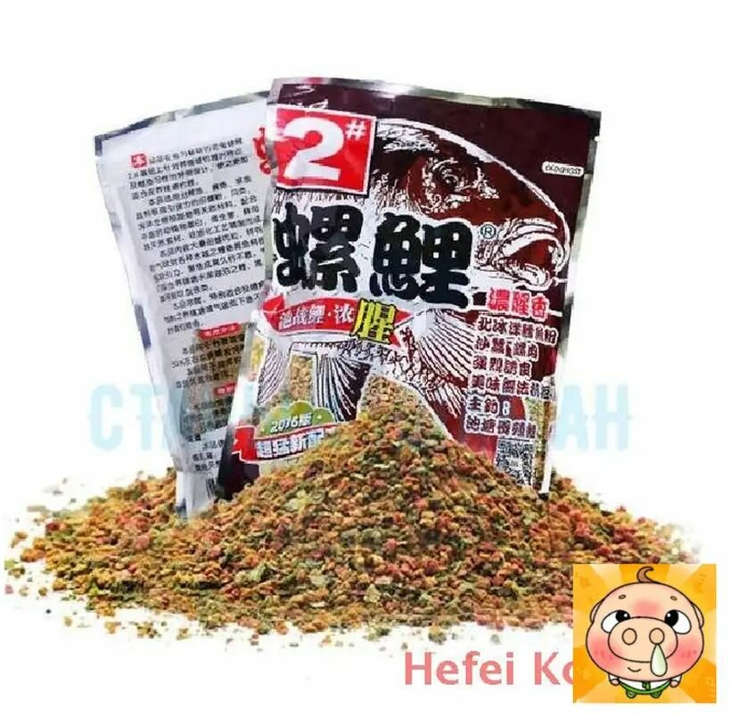 Тесто для рыбалки Карась карпа #2 Пылящее тесто херабуна 340 гр Hefei Kohlrabi