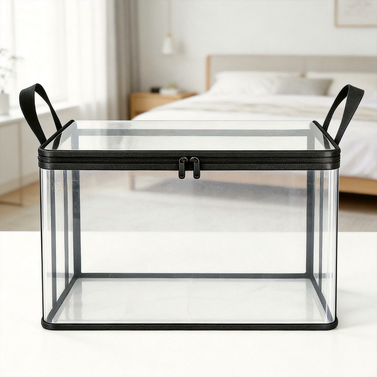 High Quality See Through Organizers Bin Suitable For Bulk Fabric Storage