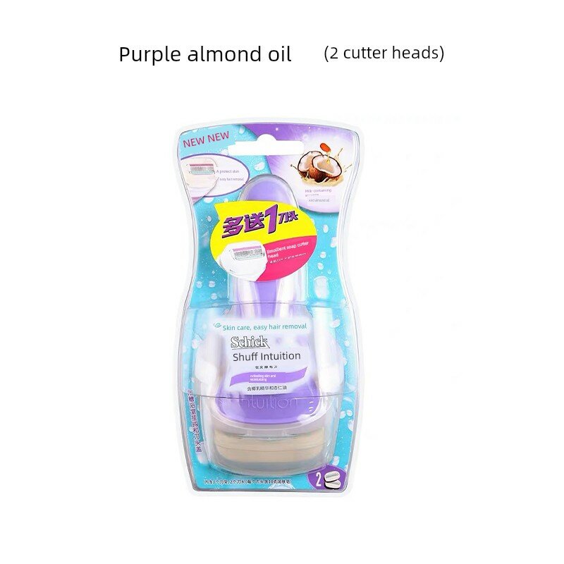 Бритва Schick Comfort для женщин, ручная бритва для удаления волос на ногах, подмышках и в интимных зонах. Масло из