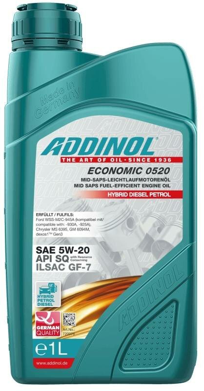 Масло моторное Addinol Economic 0520 5W-20 (1л) 72097607, AD-5W20-EC-1L