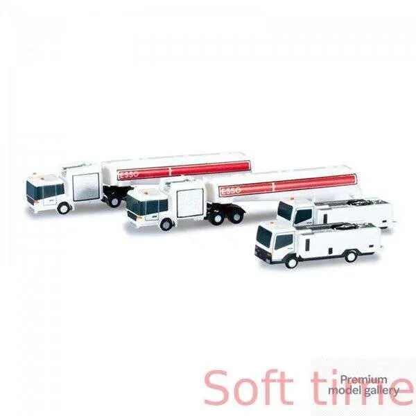 Herpa 1:500 520850 Аэропортные принадлежности: автомобиль для заправки топливом и сбора сточных вод