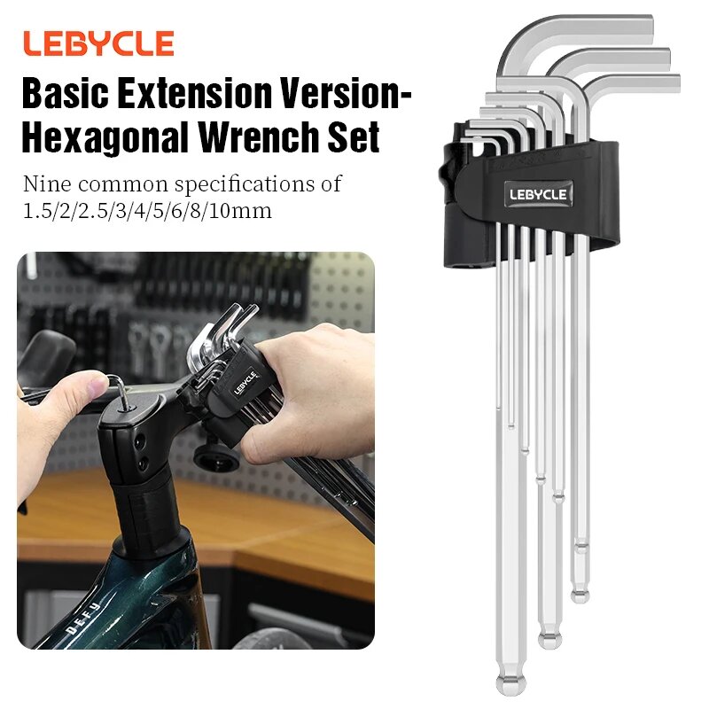 Набор шестигранников LEBYCLE, 1.5-10 мм, Elongated Version