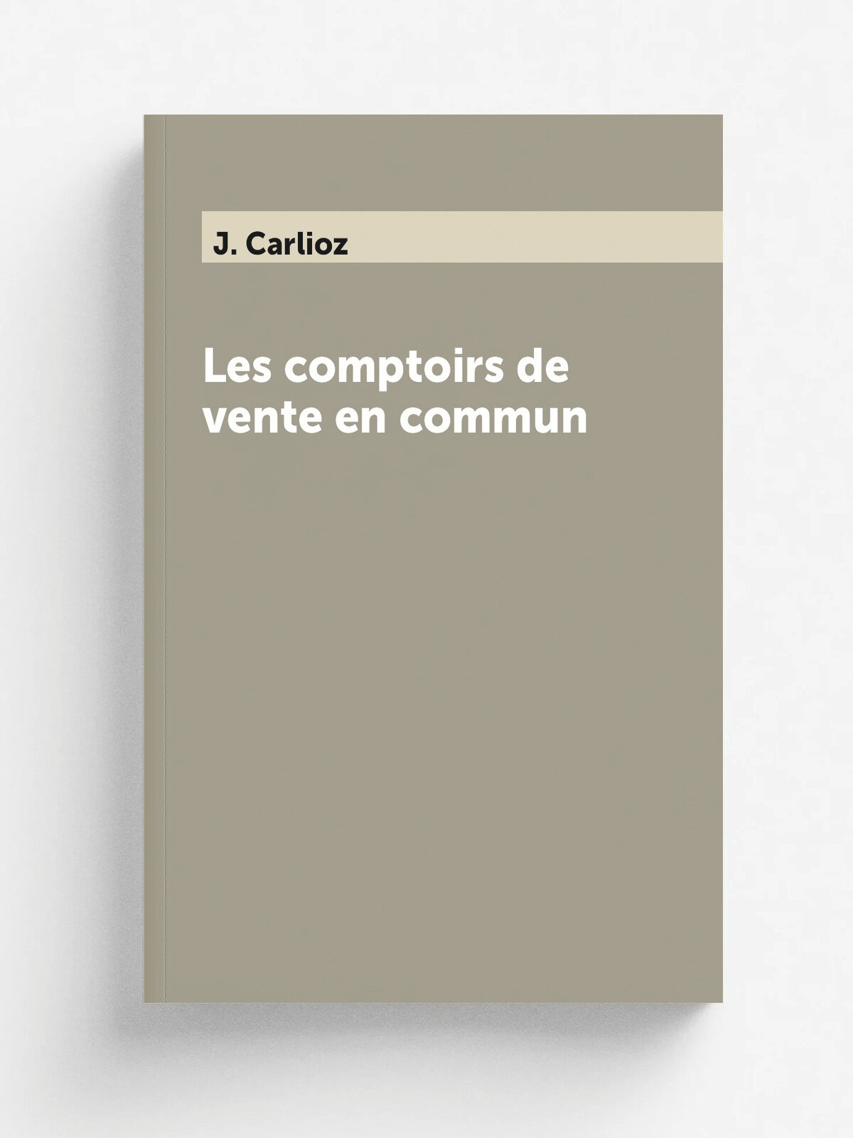 Les comptoirs de vente en commun