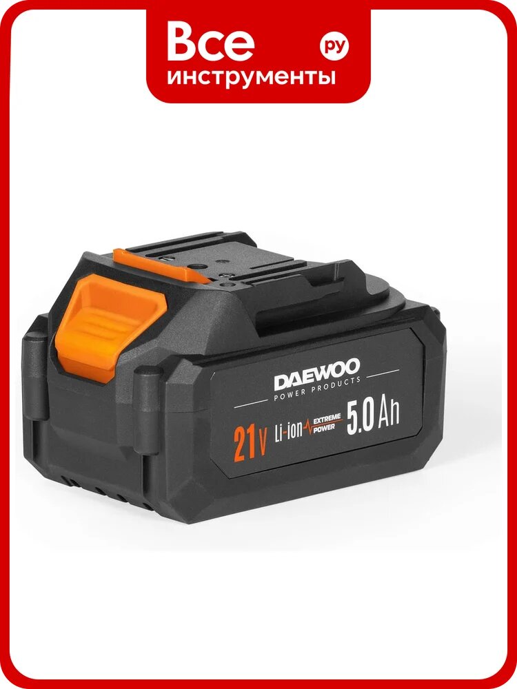 Батарея аккумуляторная DAEWOO DABT 5021Li Li‑Ion слайдер с индикатором заряда для бытового электроинструмента