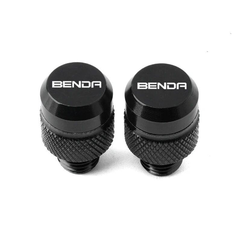 Заглушки для отверстий под зеркала (винты M10*1.25) для BENDA Chinchilla 300, Черный, Black BENDA
